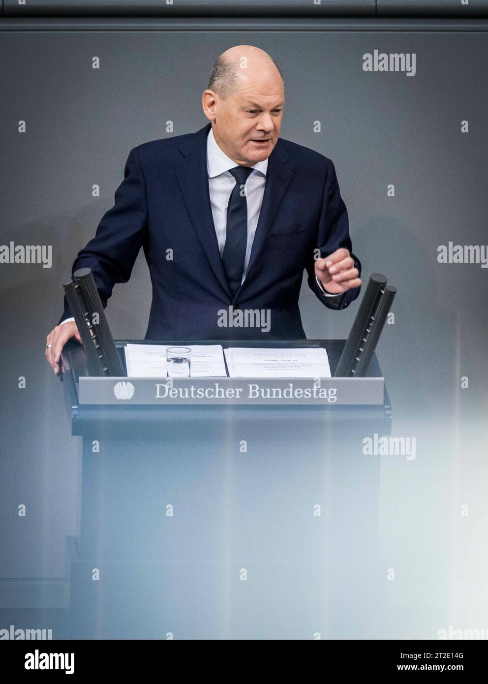 Government declaration in the Bundestag by Olaf Scholz (SPD), Federal ...