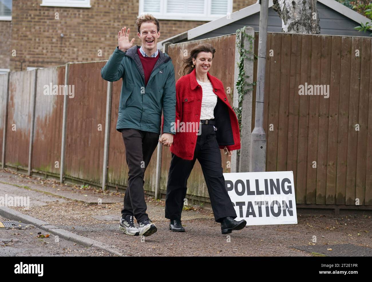 Labour candidate Alistair Strathern arrives at Shefford Town Memorial ...