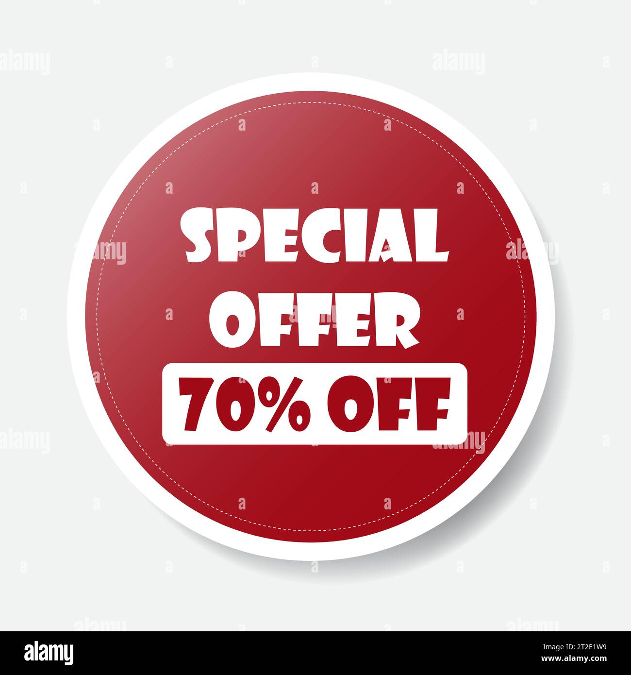 Special offer banner. Red circle. Vector illustration Stock Vector ...