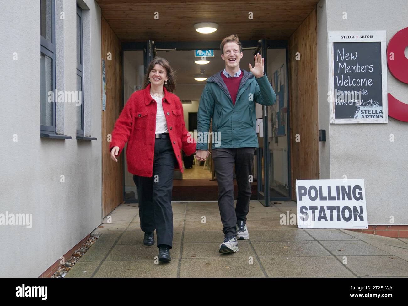 Labour candidate Alistair Strathern at Shefford Town Memorial ...