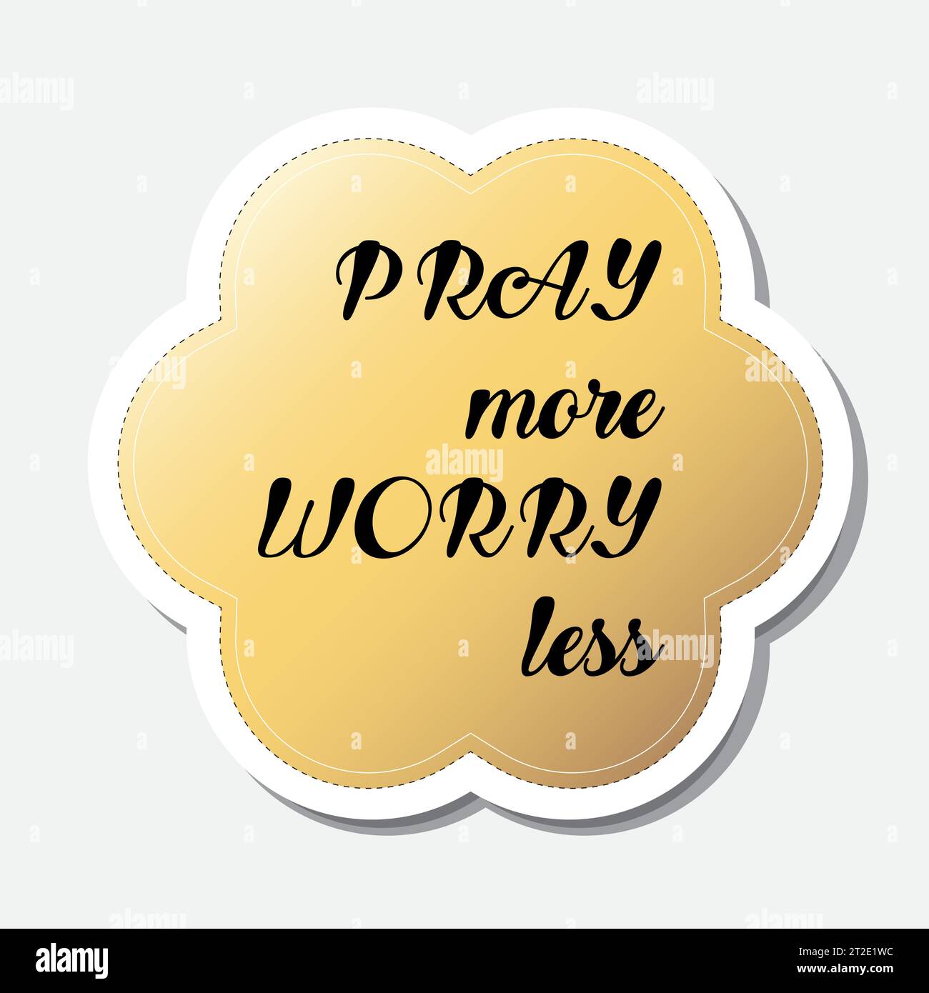 Yellow flower shape sticker, vector illustration Stock Vector Image ...