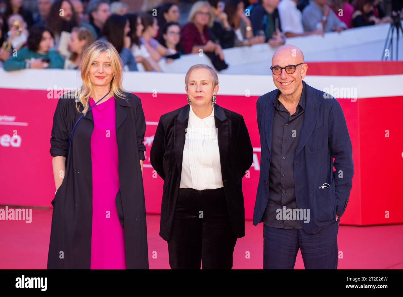 Paolo Virzì, Adeline Fontan Tessaur, Abigail Morgan attend the red ...