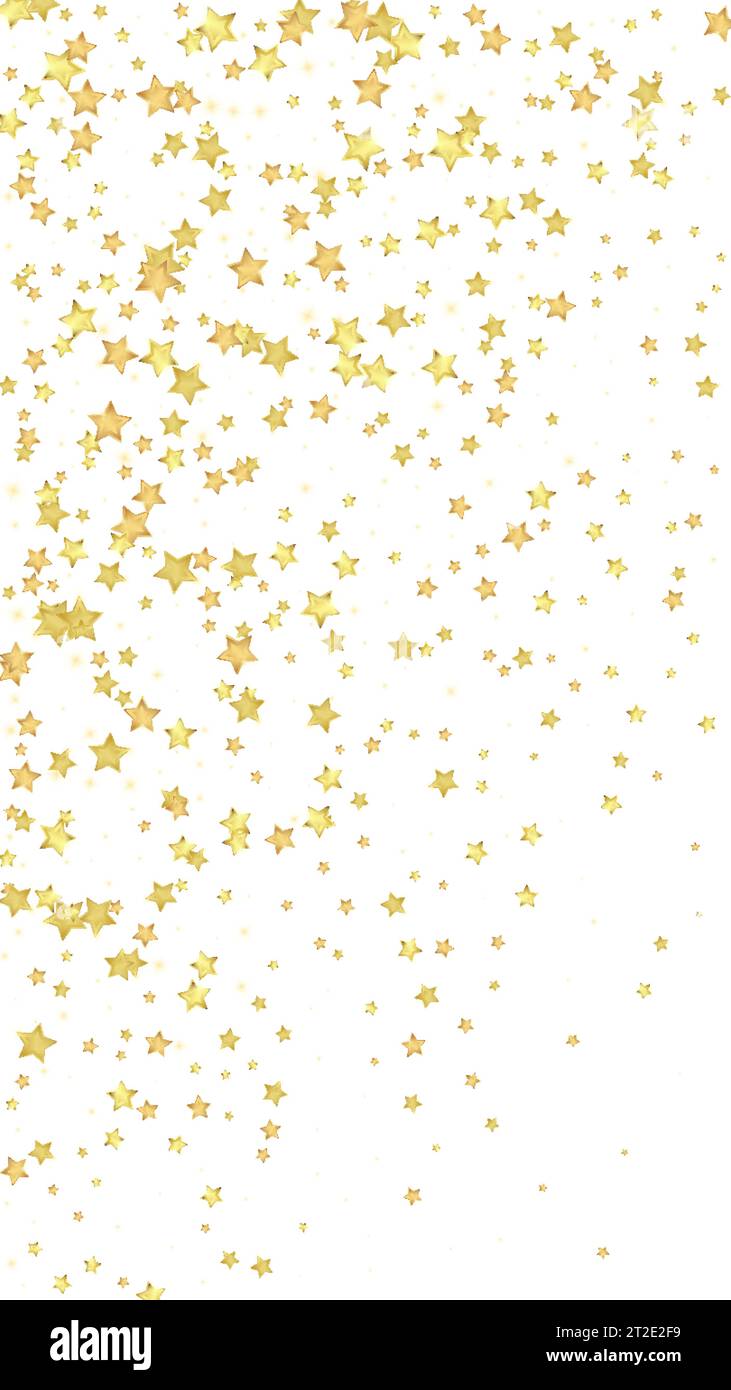 Magic stars vector overlay. Gold stars scattered around randomly ...