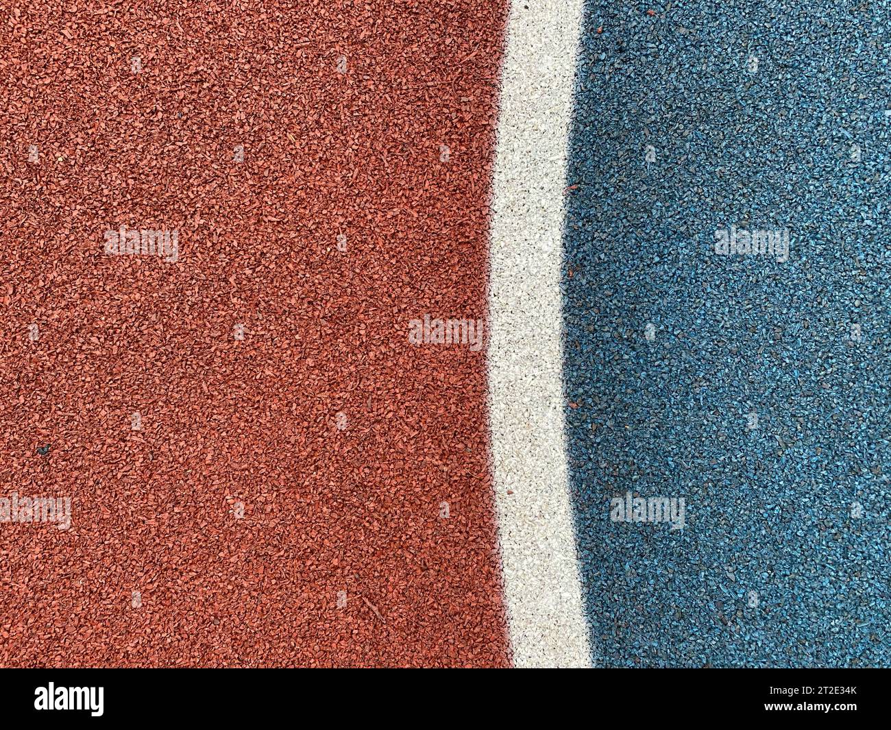 Blue and red rubber surface anti-traumatic safety tile for workout ...