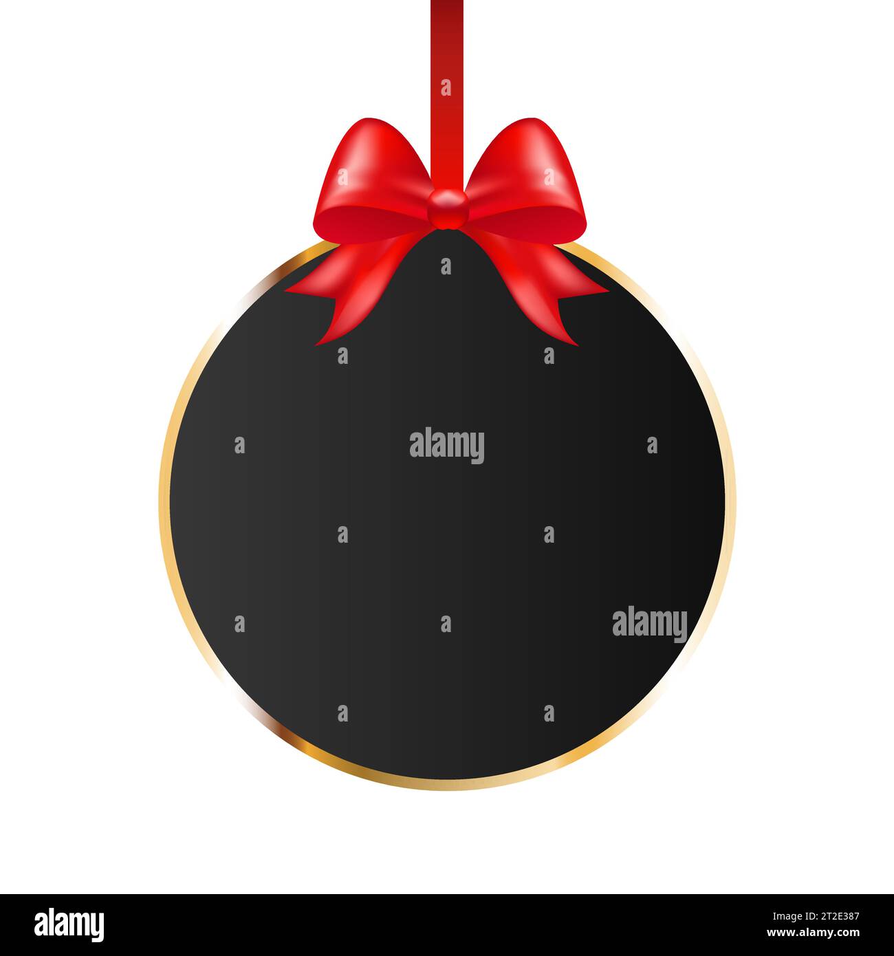 Banner with gold frame and red bow. Shopping promotion poster.Discount ...