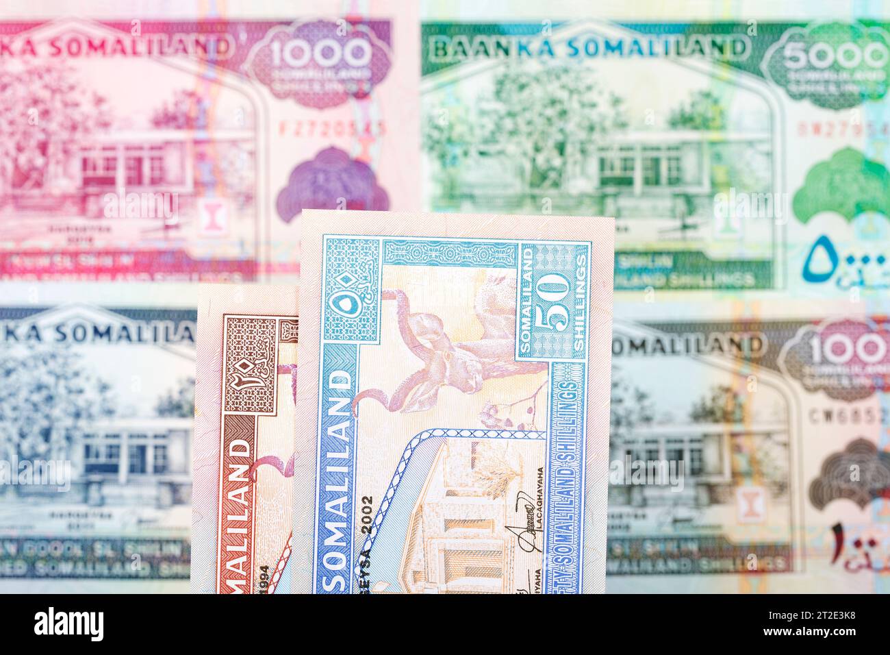 Somaliland money - shilling a business background Stock Photo - Alamy