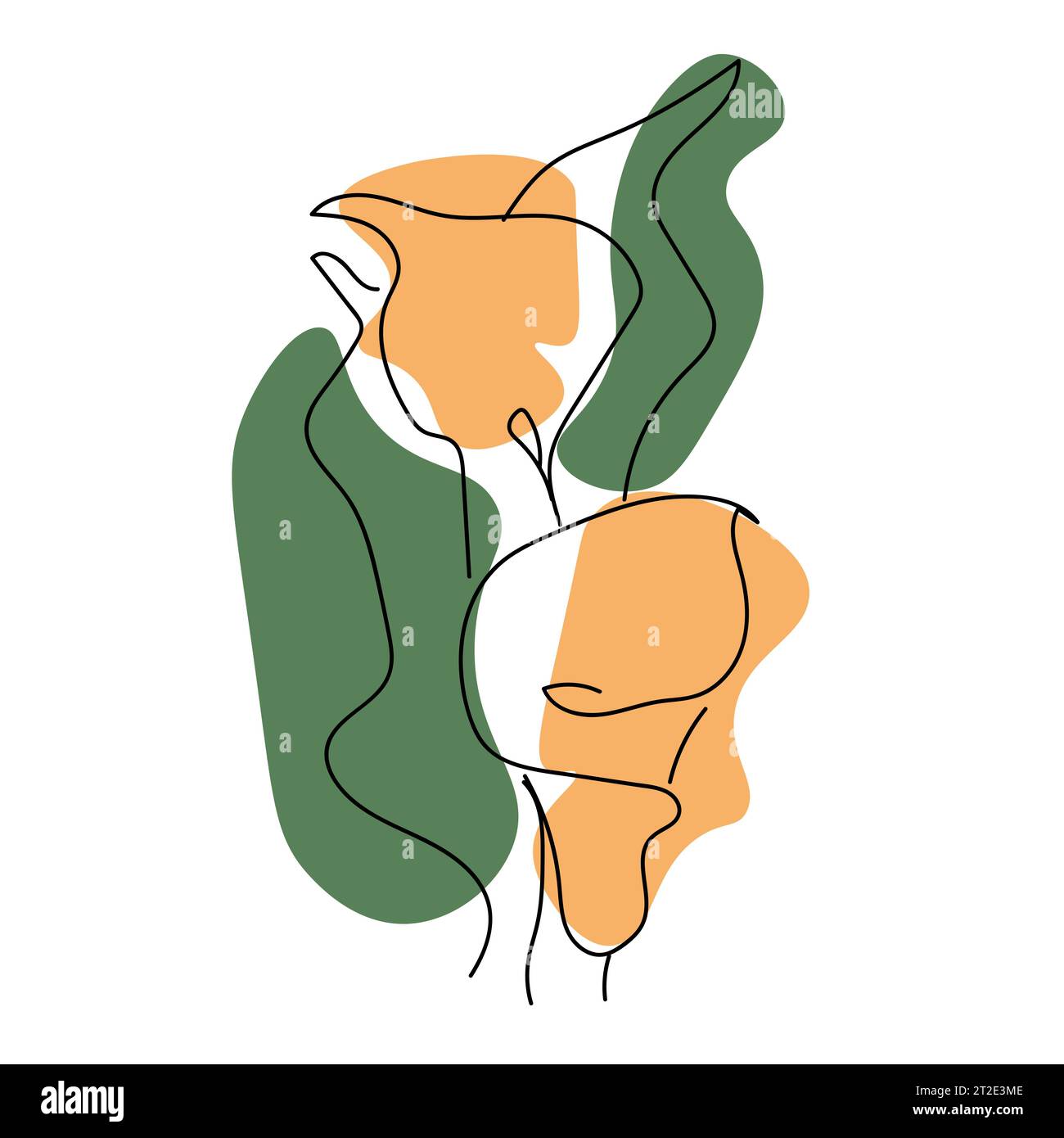 Calla lily flower. Line continuous drawing. Simple line drawing flower ...