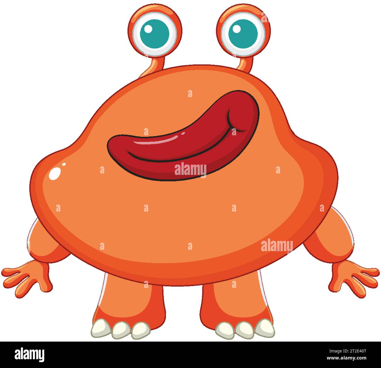 A cute and lovable cartoon character with three eyes Stock Vector Image ...