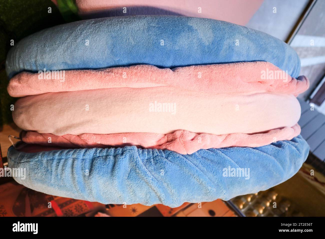 Blue plush pasta, soft toy, sweet Stock Photo - Alamy