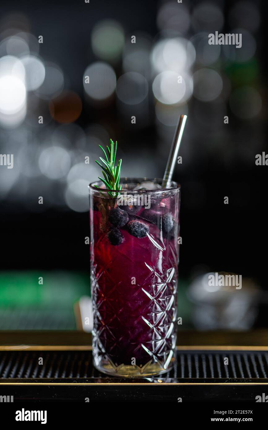 Desirable Alcoholic and Non-Alcoholic Cocktails on the Bar Counter ...