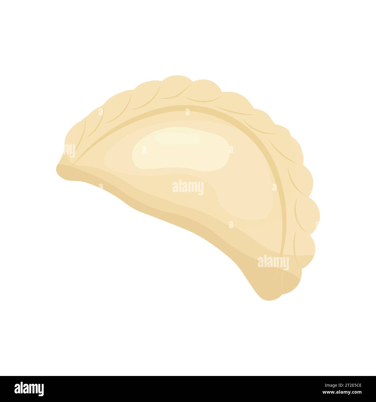 Dumplin dish of ukrainian cuisine isolated on white background. Eastern ...