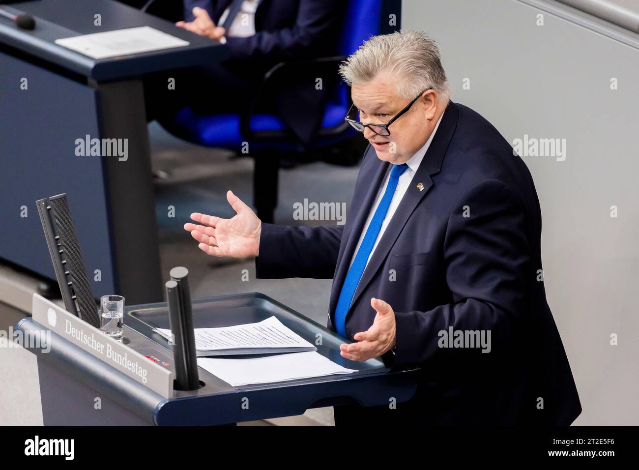 Berlin, Germany. 19th Oct, 2023. Michael Georg Link (FDP), Member of ...