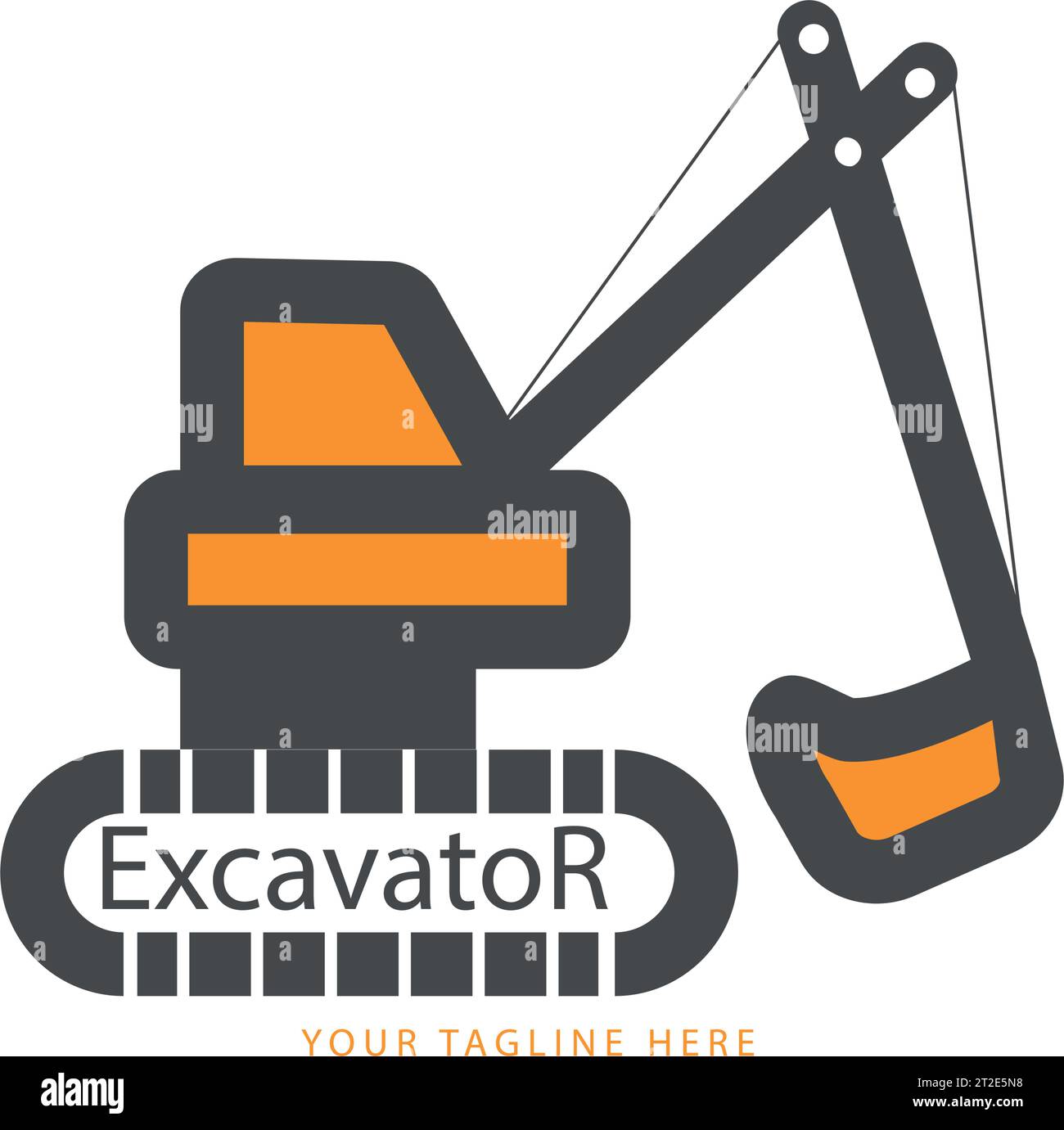 Excavator logo template vector. Heavy equipment logo vector for ...