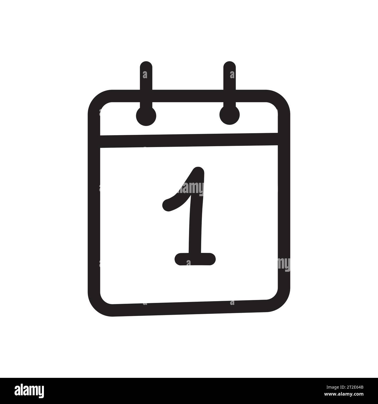 Doodle calendar. Doodle calendar clipart isolated. Decorative element ...