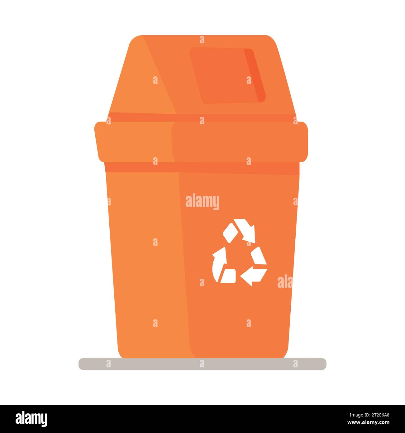 Light trash bin on Stock Vector Images - Alamy