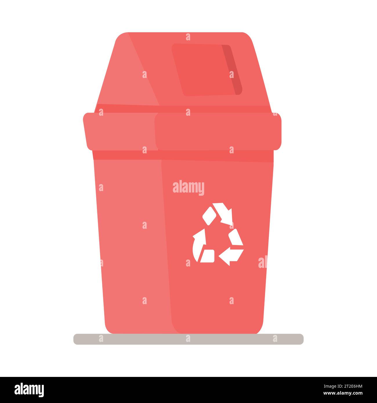 Garbage can vector icon, flat design of trash bin for recycable waste ...