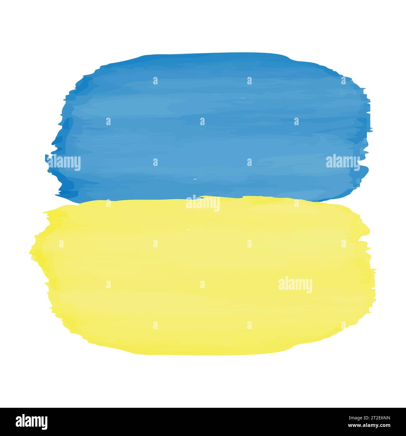 Flag of Ukraine on a pole.Ukrainian vector flag template.Isolated on a ...