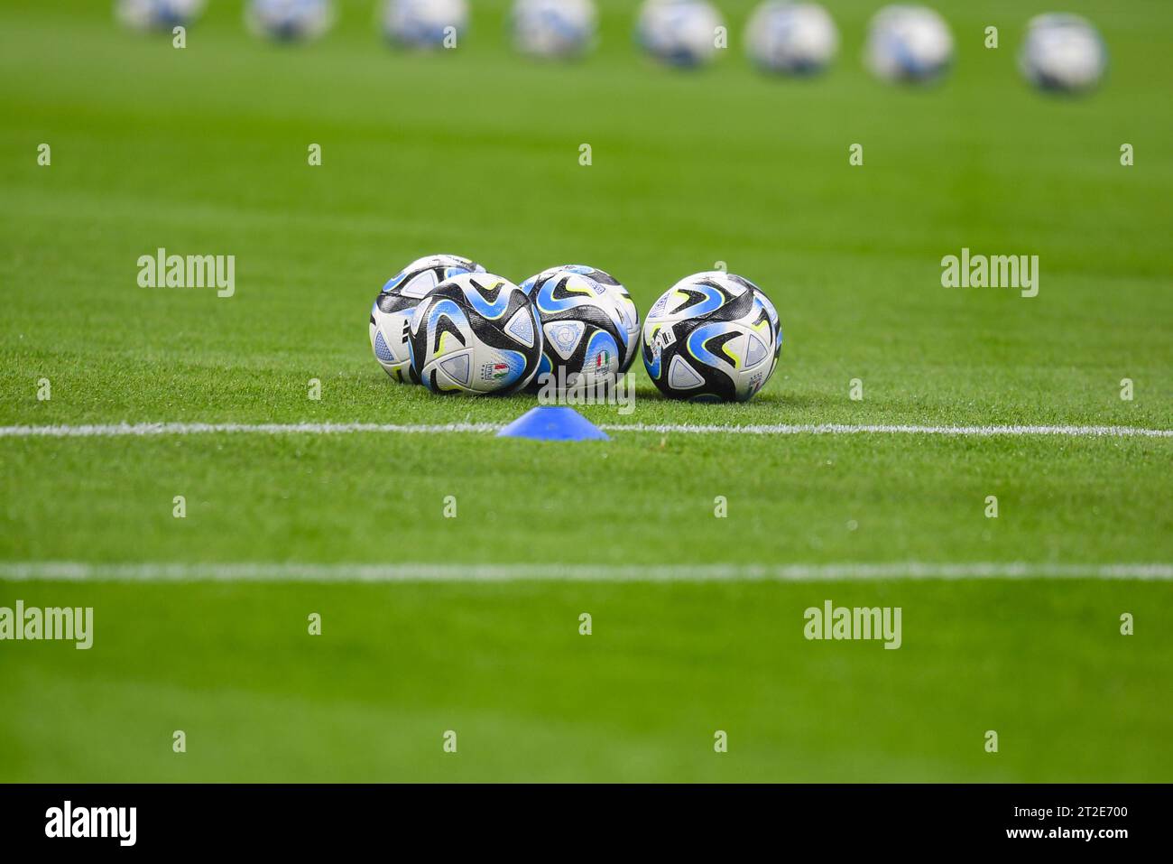 Official European Qualifiers ball for Euro 2024 during UEFA Euro 2024 ...