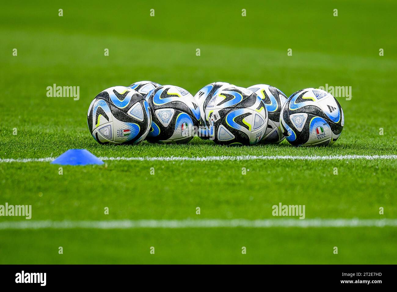 Official European Qualifiers ball for Euro 2024 during UEFA Euro 2024 ...