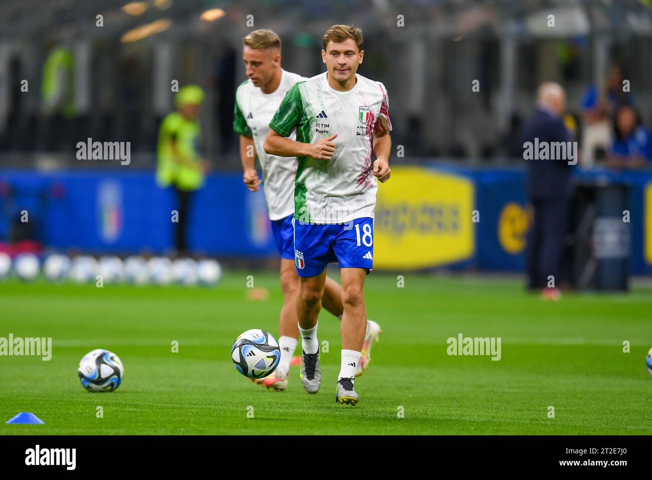 Italyâ€™s Nicolo Barella during UEFA Euro 2024 - European Qualifiers ...