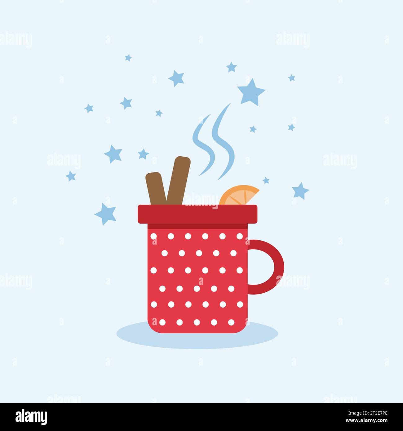 Blue cocktail in cup Stock Vector Images - Alamy