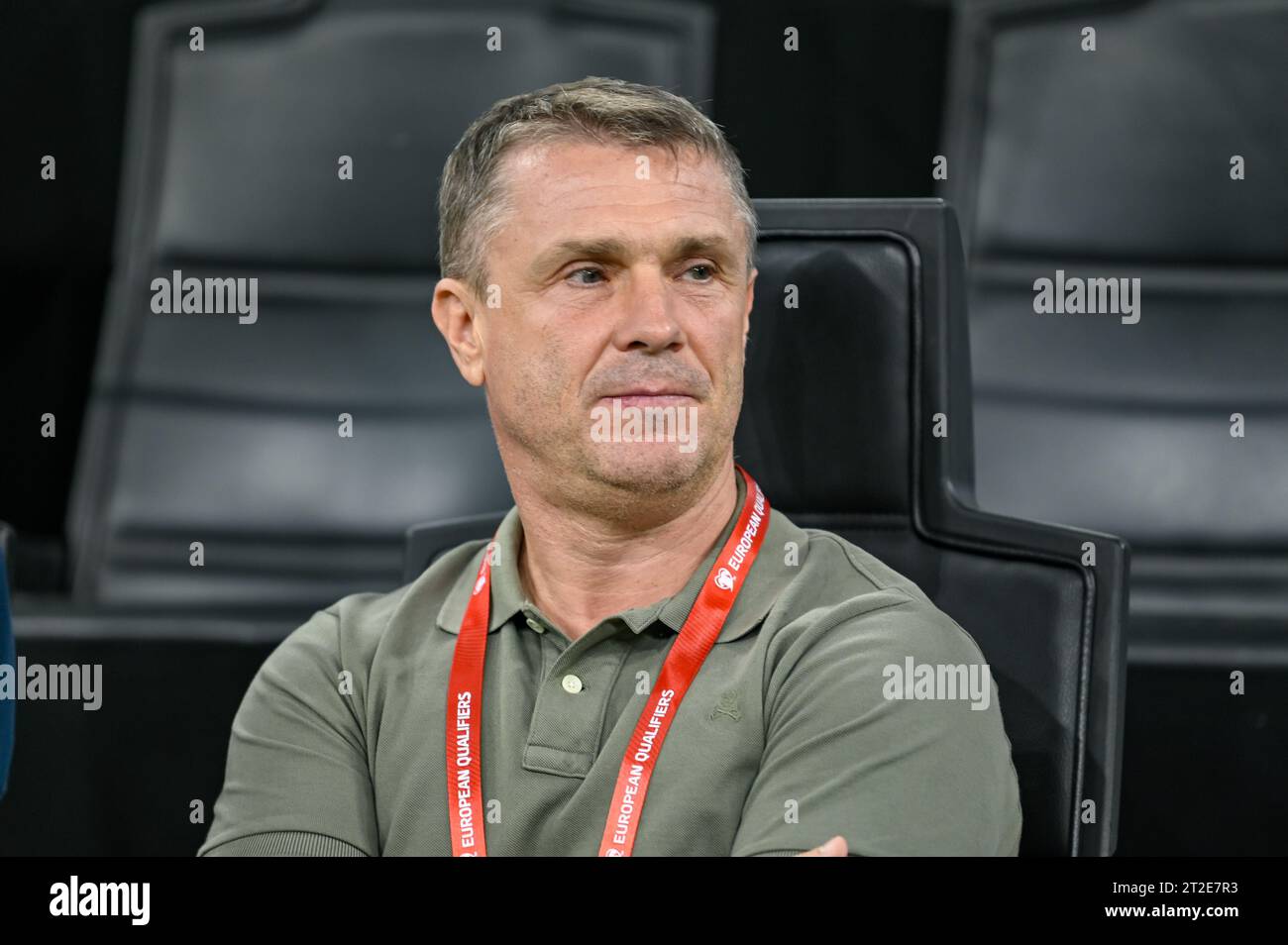 Ukraineâ€™s Head Coach Serhij Rebrov during UEFA Euro 2024 - European ...