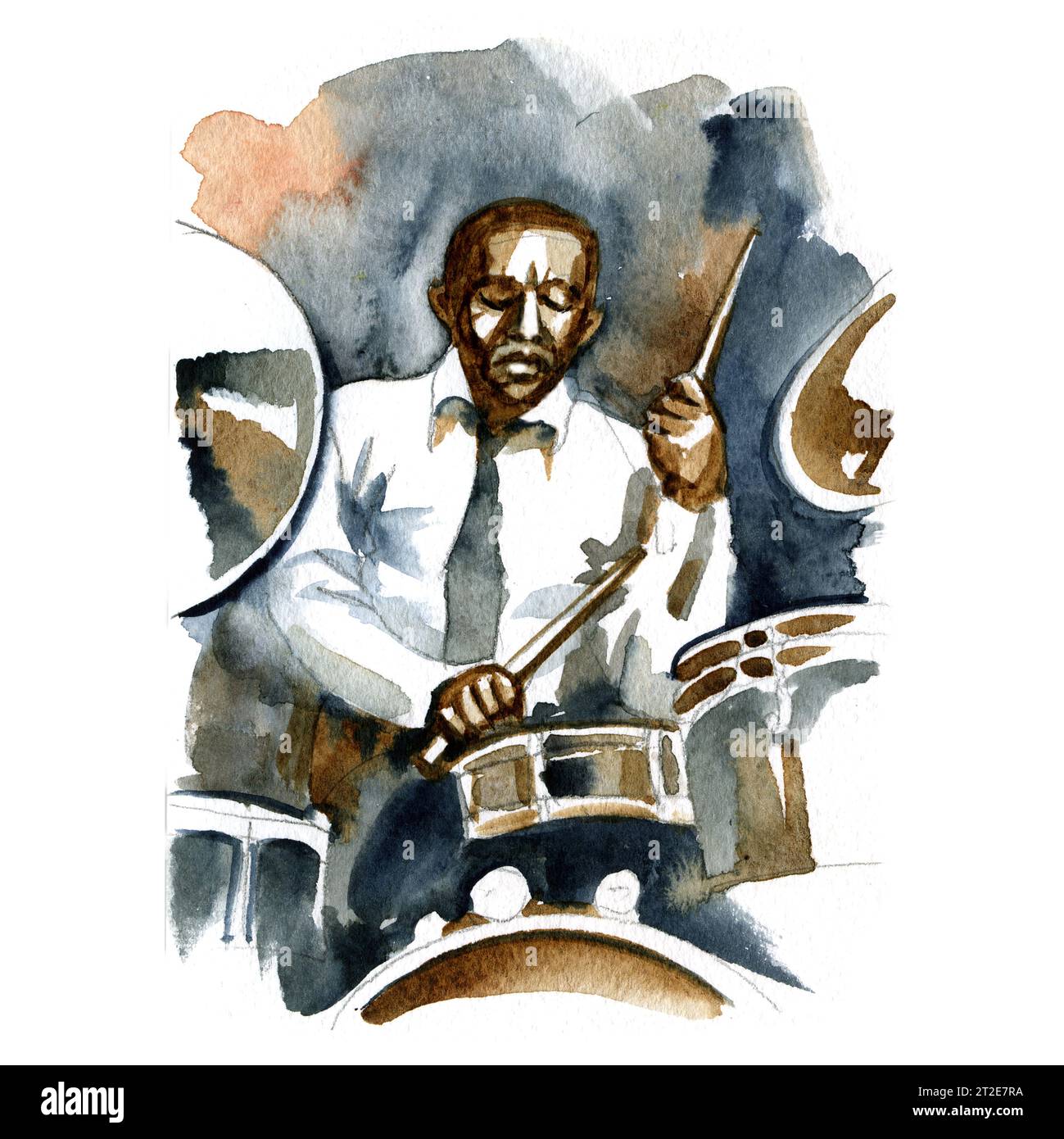 Cartoon drummer hi-res stock photography and images - Alamy