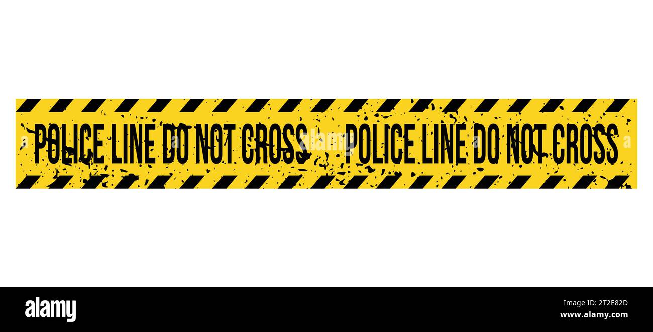 Police line do not cross. Barrier tape. Crime scene border. Safety type ...