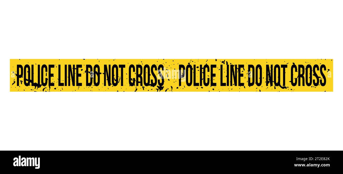Police line do not cross. Barrier tape. Crime scene border. Safety type ...