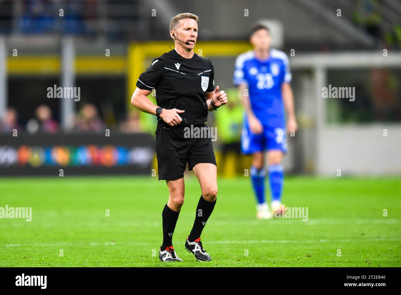 The Referee of the match Alejandro Hernandez of the Spain during UEFA ...
