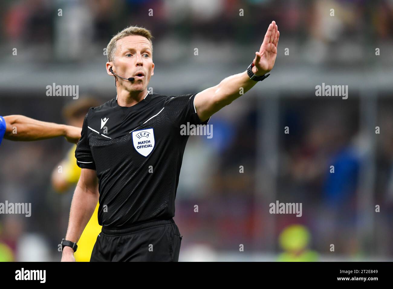 The Referee of the match Alejandro Hernandez of the Spain during UEFA ...