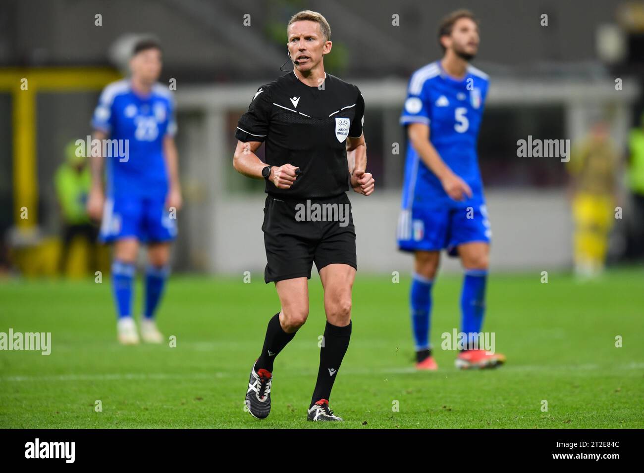 The Referee of the match Alejandro Hernandez of the Spain during UEFA ...