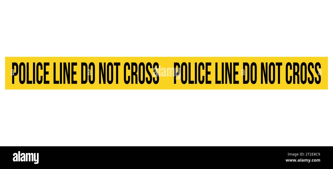 Police line do not cross. Barrier tape. Crime scene border. Safety type ...