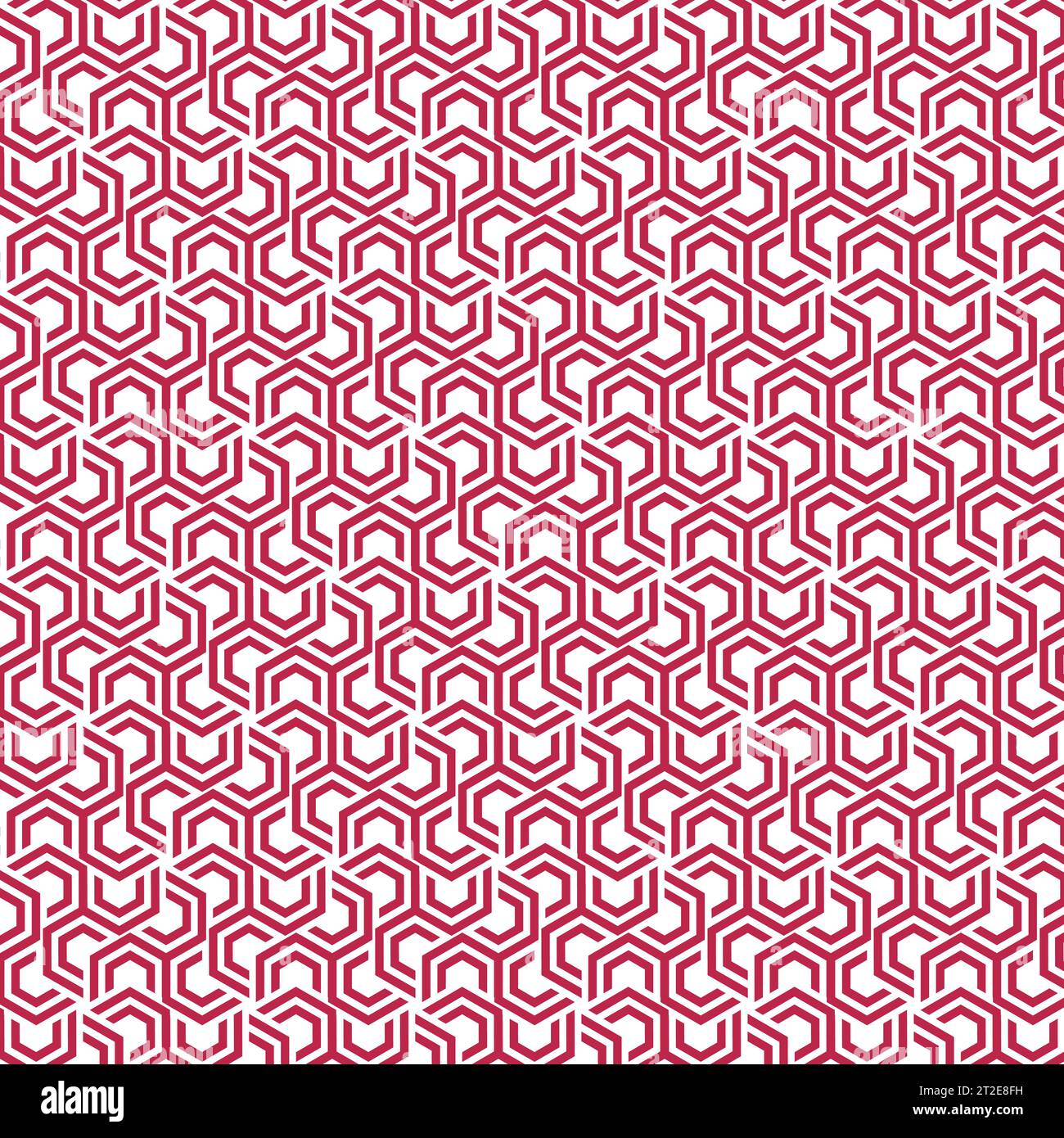 Ornament seamless geometric pattern. Viva Magenta linear pattern ...