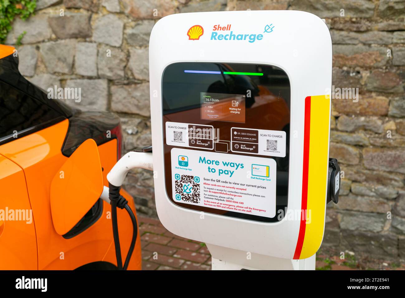 Shell Recharge electric car vehicle electrical charging point ...