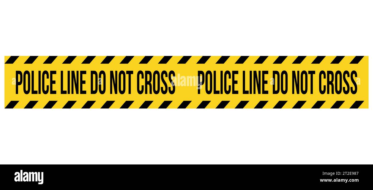 Police line do not cross. Barrier tape. Crime scene border. Safety type ...