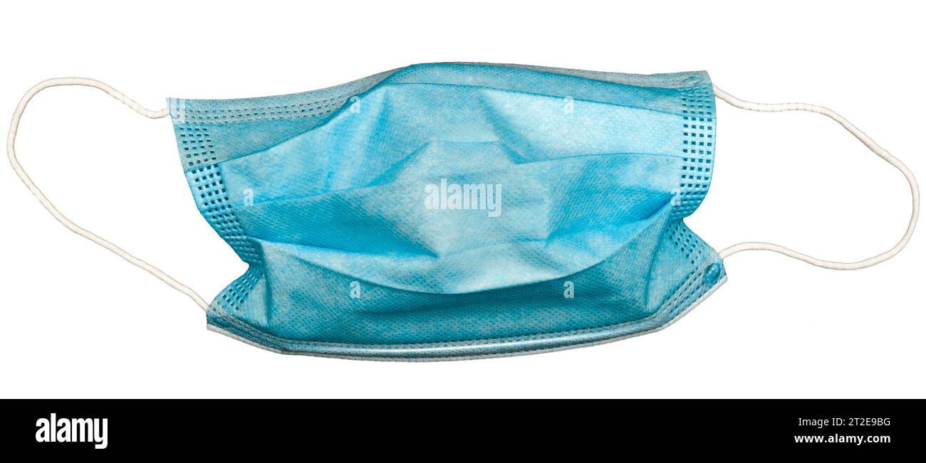 disposable medical face mask for protecting against viruses, isolated ...