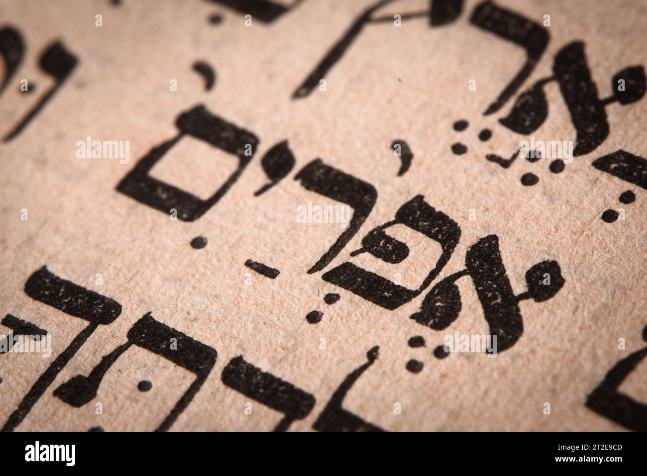 Hebrew word in Torah page. English translation is name Ephraim. Second ...