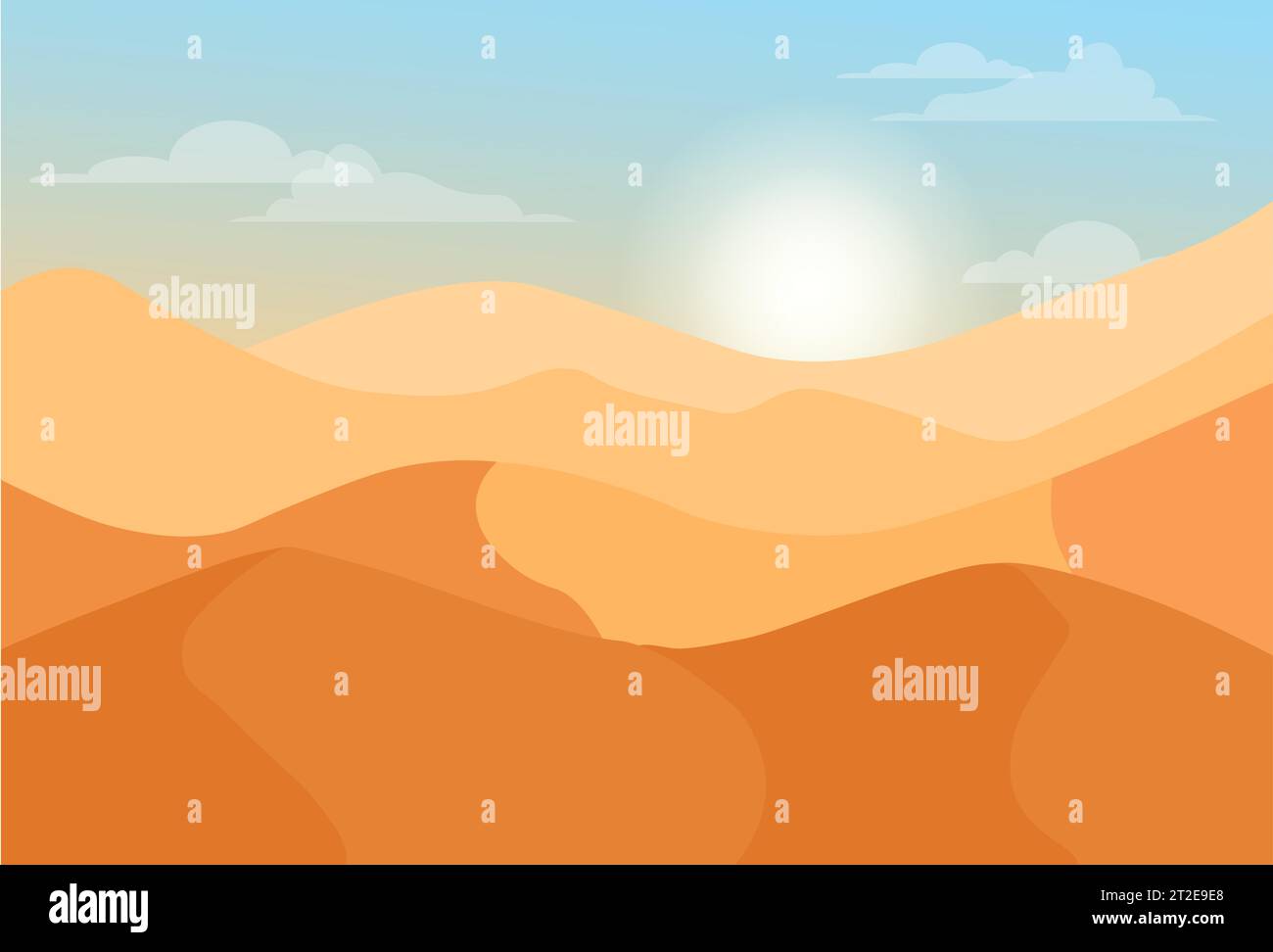 Dubai desert dunes Stock Vector Images - Alamy