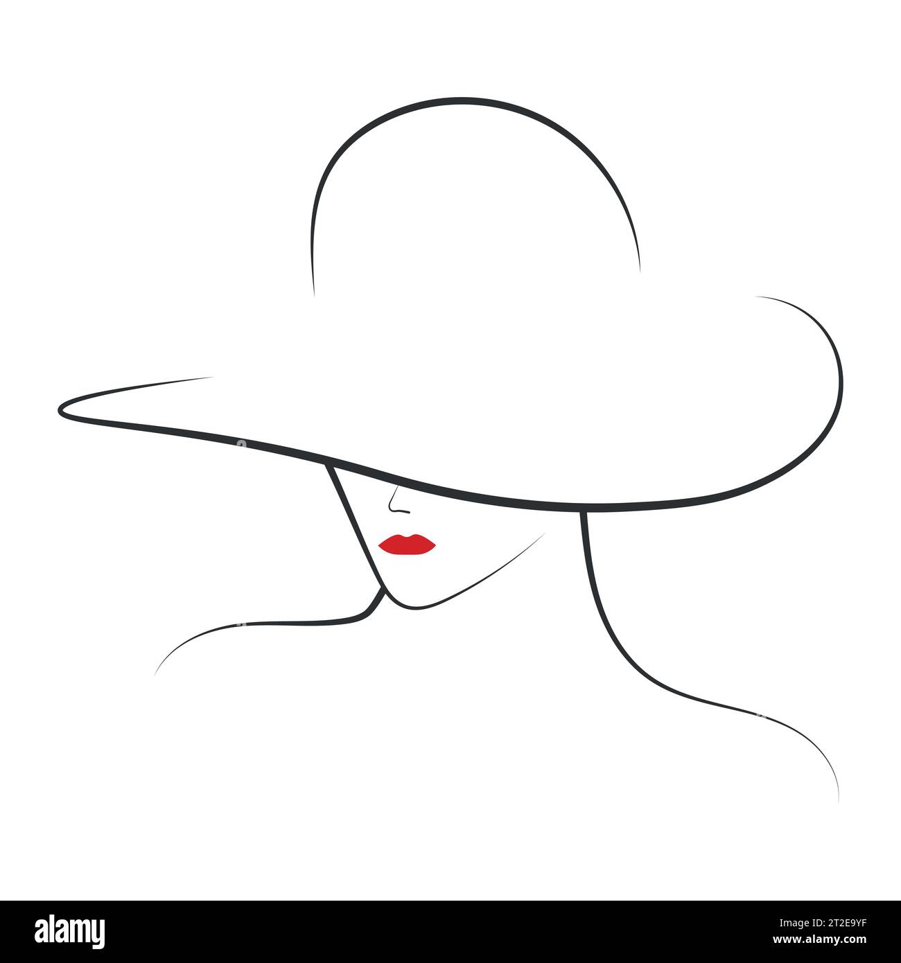 Women's faces in one line art style. Continuous line art in elegant ...