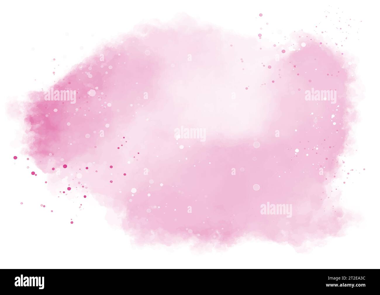 Hand painted pastel pink watercolour splatter design Stock Vector Image ...