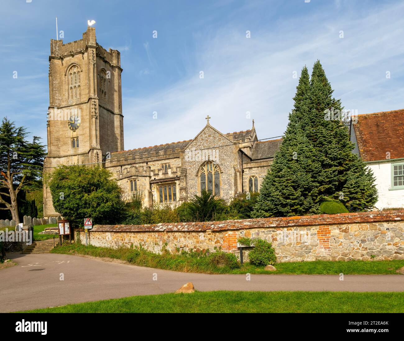 Historic church of Saint Michael, Aldbourne, Wiltshire, England, UK ...