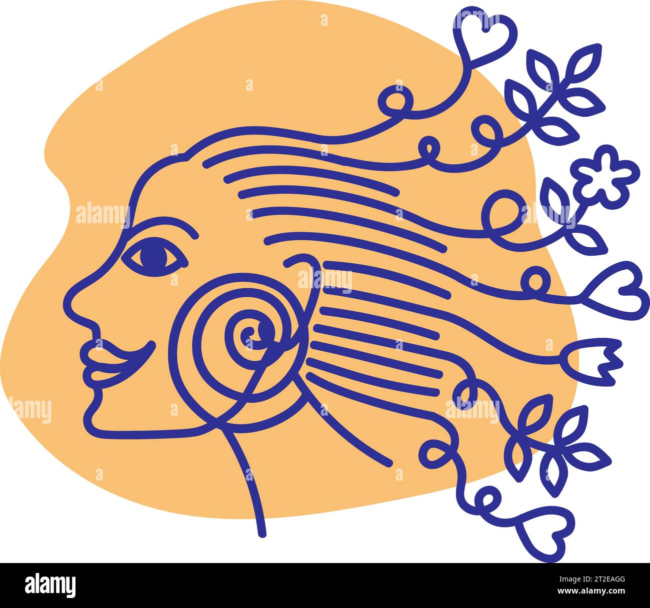 Woman face emotions Stock Vector Images - Alamy