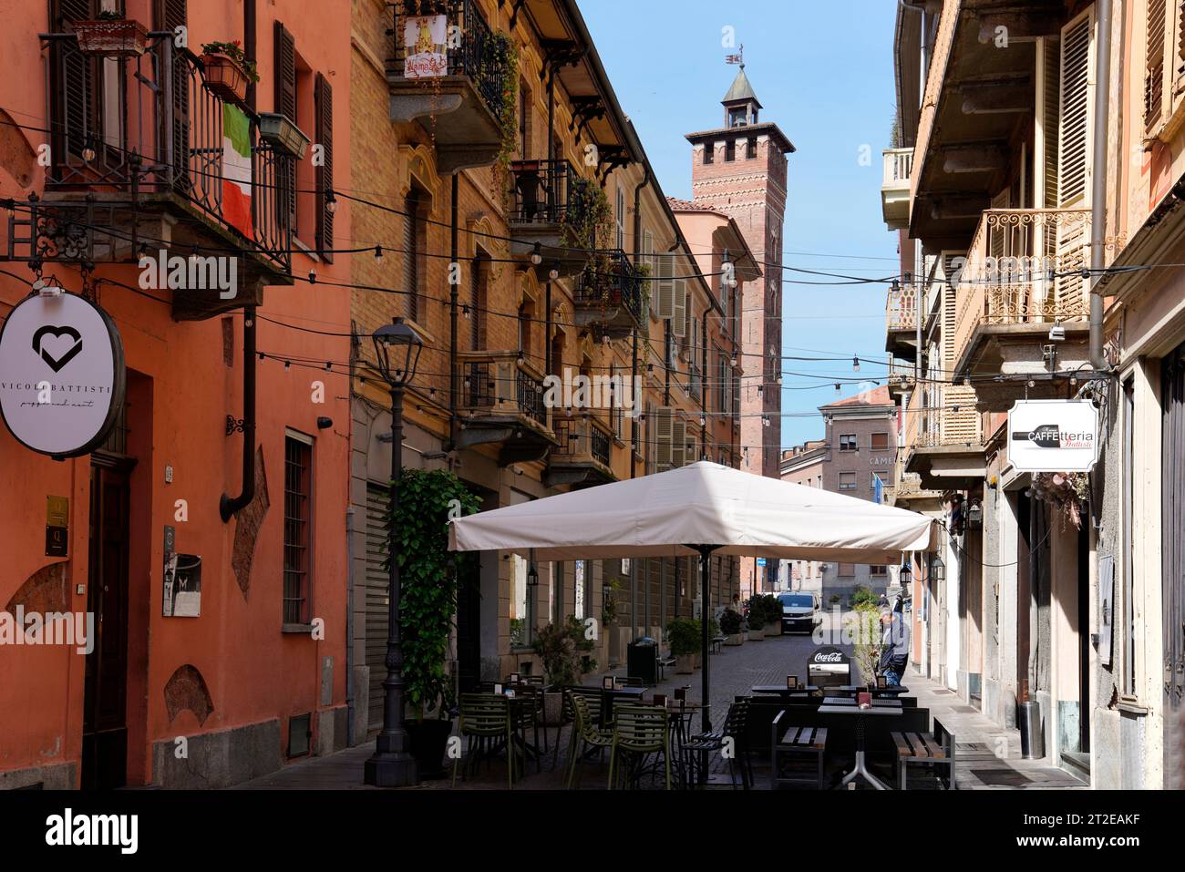 Pedestrian zone, Asti, Piedmont, Italy Stock Photo - Alamy