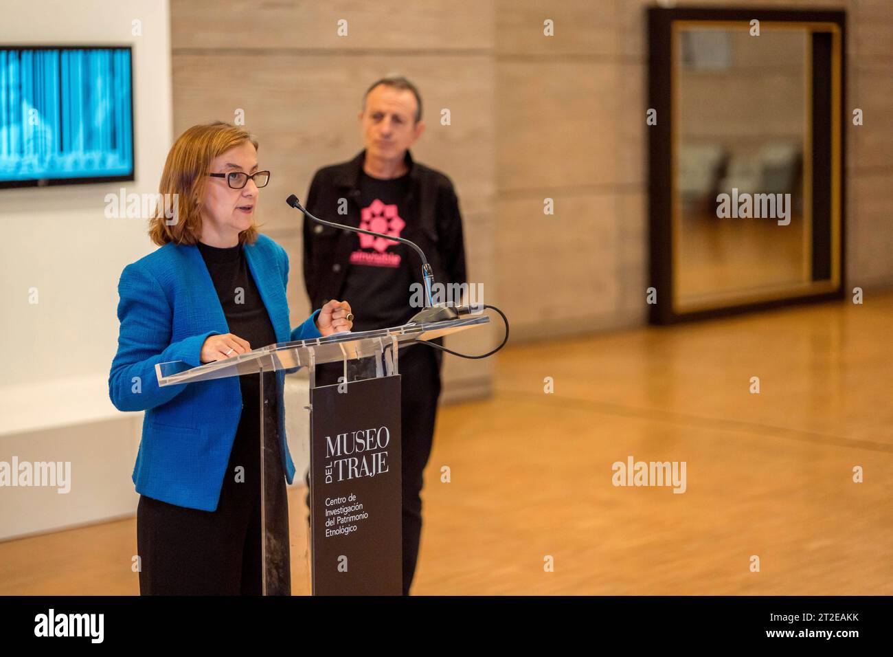 The deputy director general of State Museums, Mercedes Roldan, speaks ...