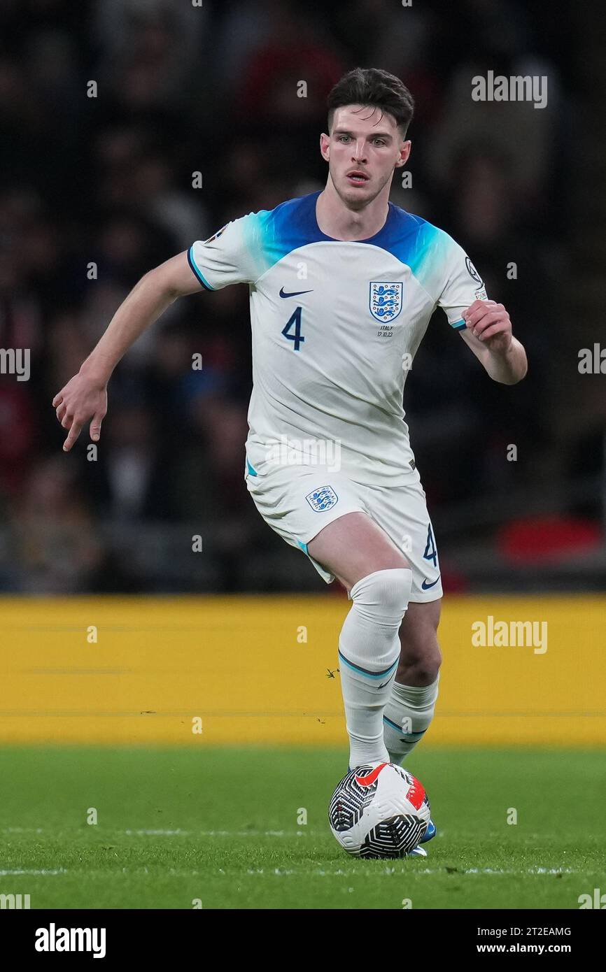 London, UK. 17th Oct, 2023. Declan Rice (Arsenal) of England during the ...
