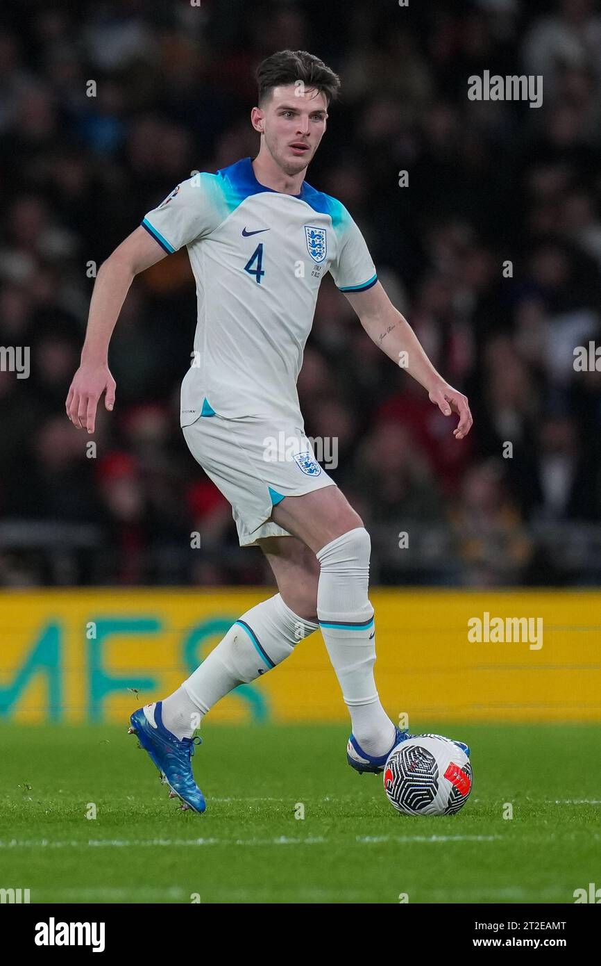 London, UK. 17th Oct, 2023. Declan Rice (Arsenal) of England during the ...