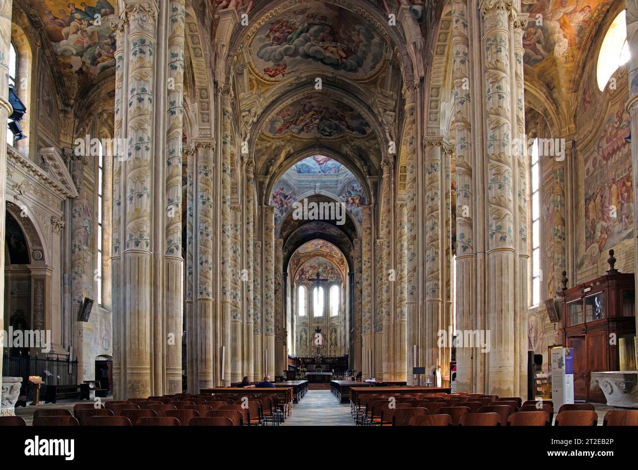 Interior,Dóm Santa Maria Assunta,Asti,Piemont,Italy Stock Photo - Alamy