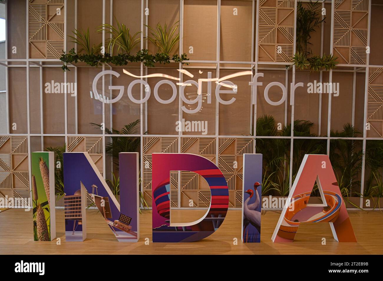New Delhi, Delhi, India. 19th Oct, 2023. Google Inc. logo can be seen ...
