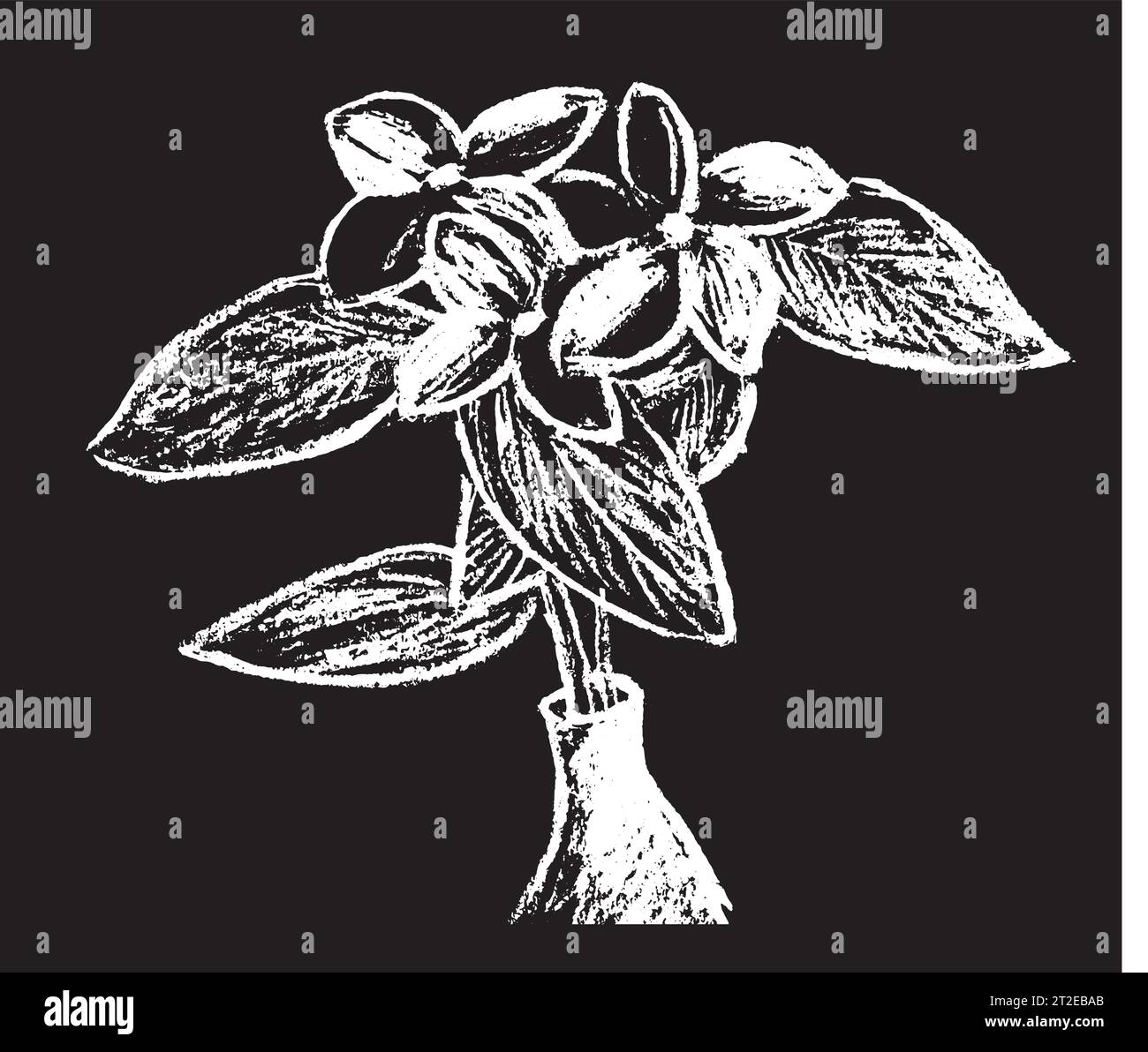 Still life with a bouquet of flowers Stock Vector Images - Alamy